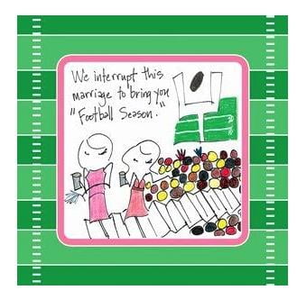 Mary Phillips Designs Cocktail Napkins 8ct - Football Season - Walmart.com