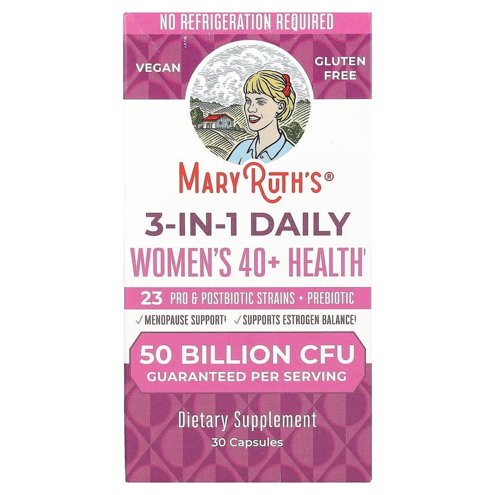 MaryRuth's Menopause Probiotic Blend Vegan Allergen Free Gluten Free ...