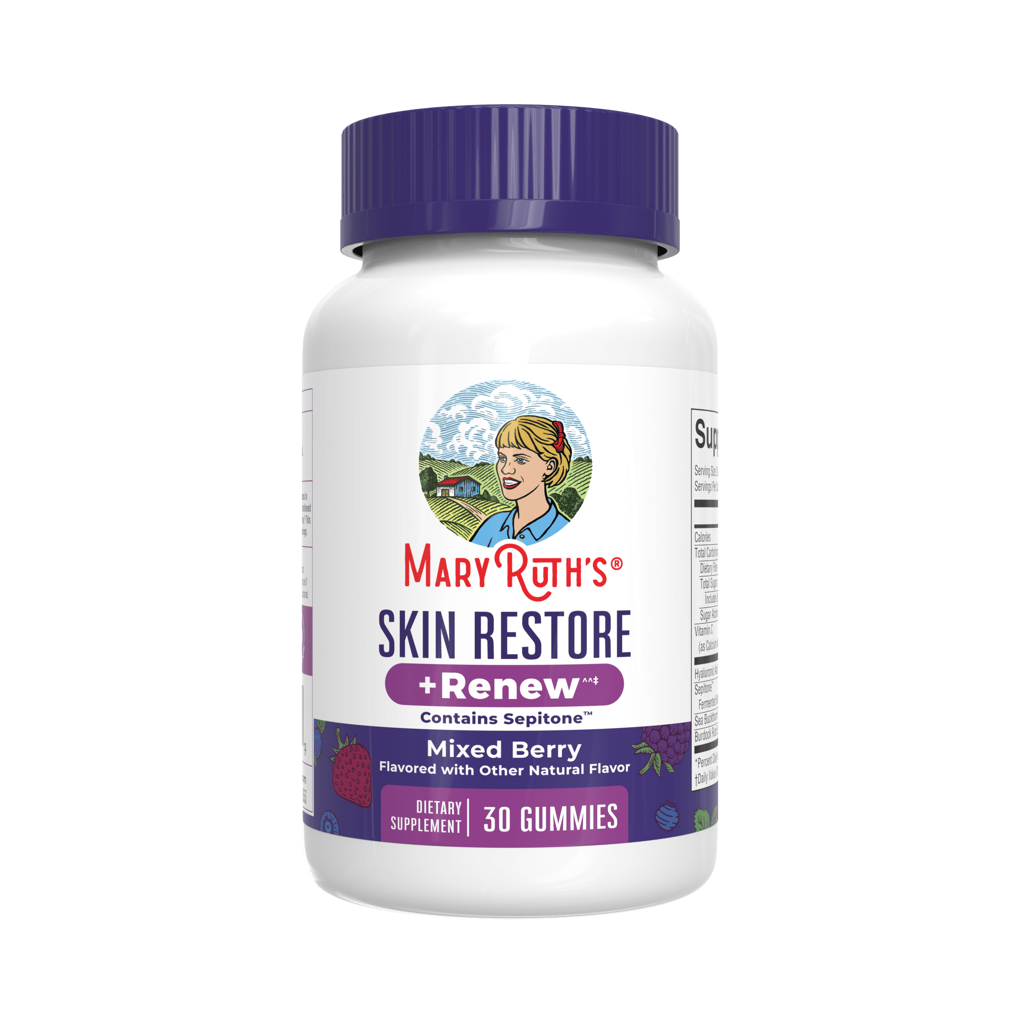 Mary Ruth's Skin Restore & Renew Gummies, Mixed Berry, 30 Count ...