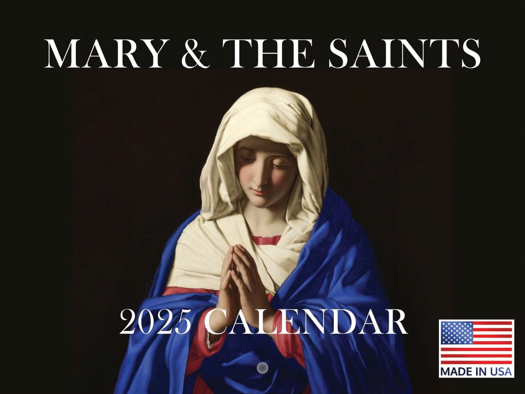 Mary Saint Catholic Calendar 2025 Religious Monthly Wall Calender 12 ...