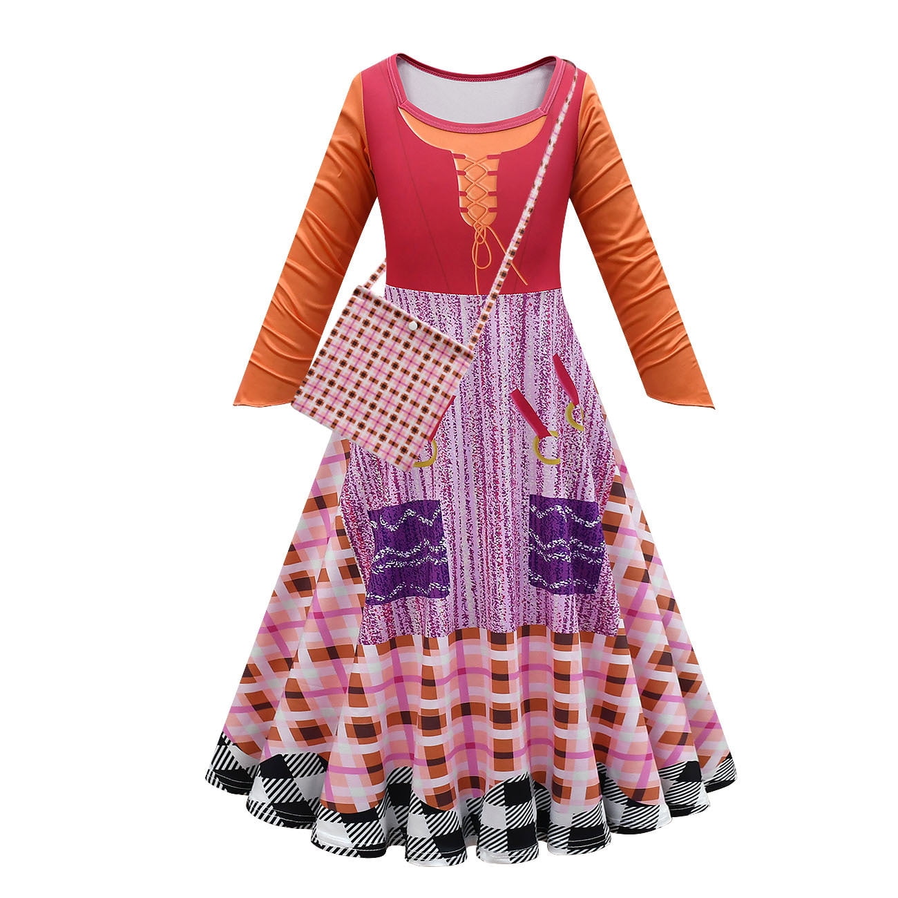 Mary Sanderson Sister Cosplay Dress for Girls Halloween Witch Dress - Walmart.com