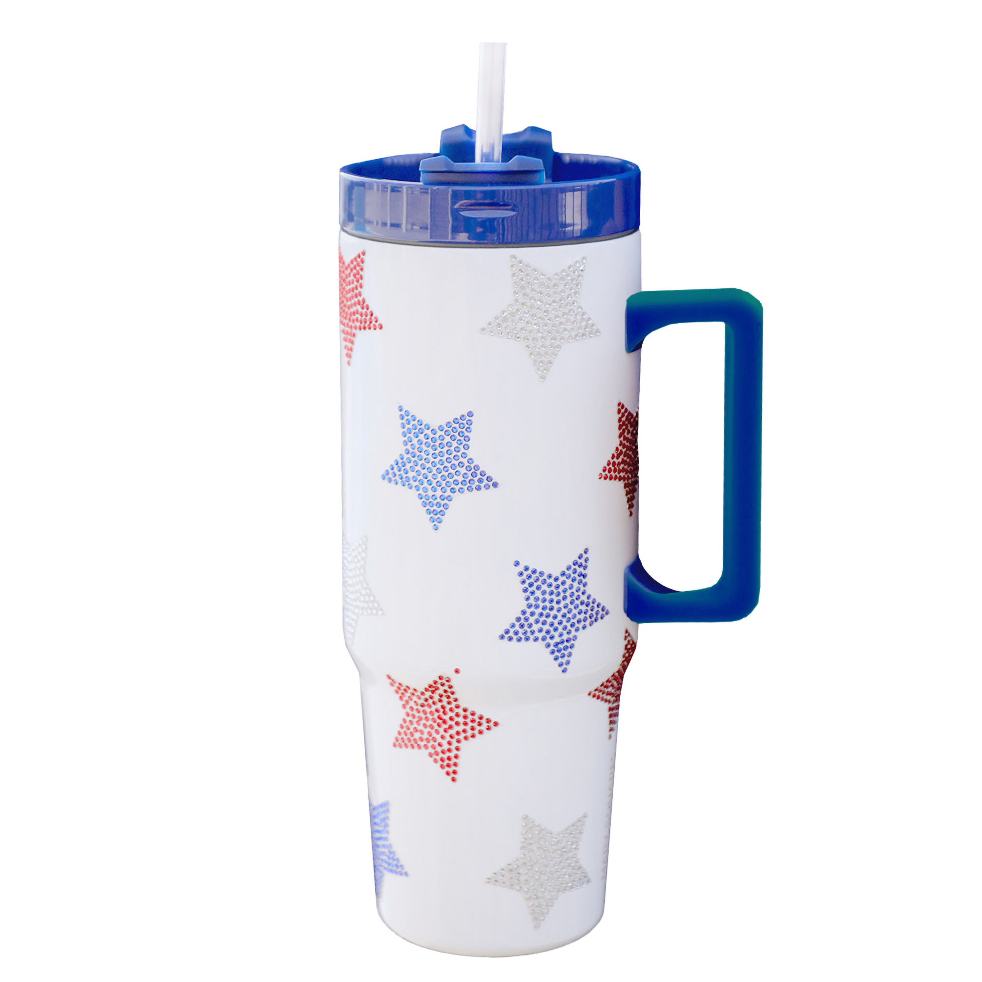 Mary Square Americana Patriotic Red White Blue Star 30 ounce Stainless ...
