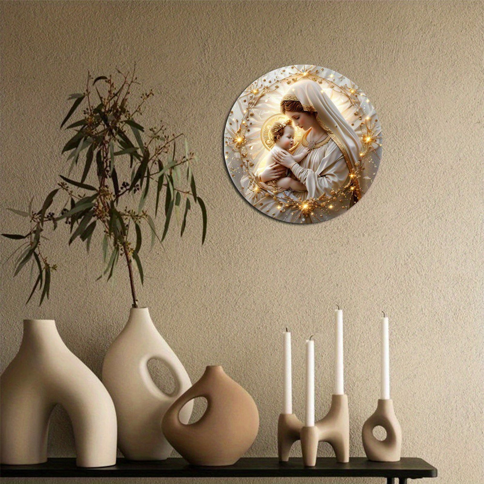 Mary Themed Round Acrylic Pendant - Walmart.com
