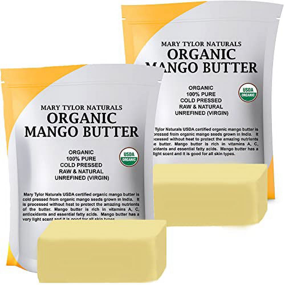 Mary Tylor Naturals Organic Mango Butter 2 lb â€” USDA Certified Cold ...