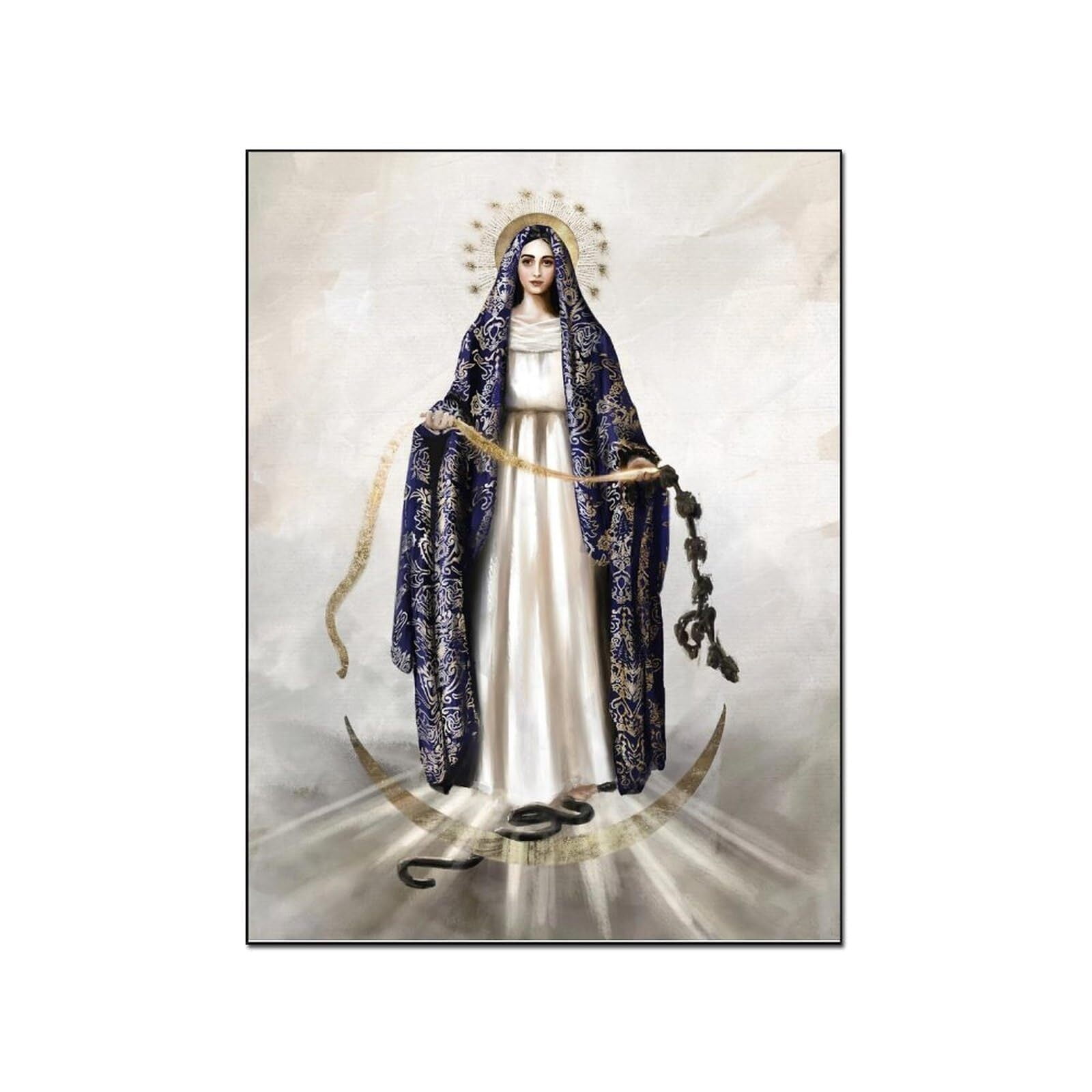 Mary Undoer Of Knots Catholic Art Print Religious Art Wall Decor Canvas ...