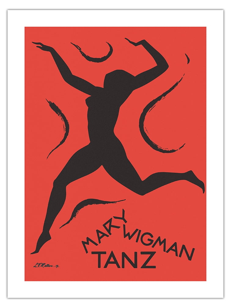 Mary Wigman Tanz - Modern Dance Pioneer - Vintage Dance Poster by L. F ...