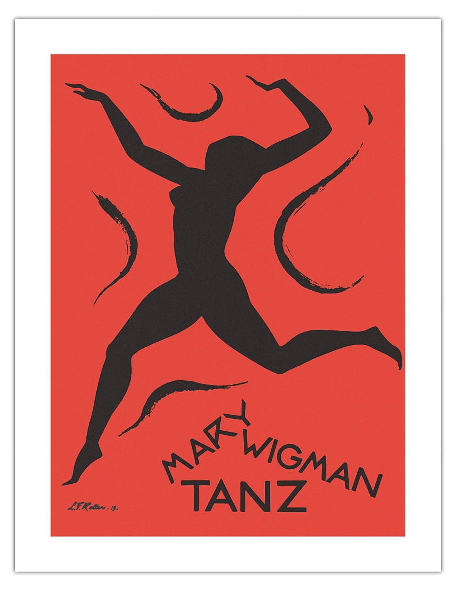 Mary Wigman Tanz - Modern Dance Pioneer - Vintage Dance Poster by L. F ...