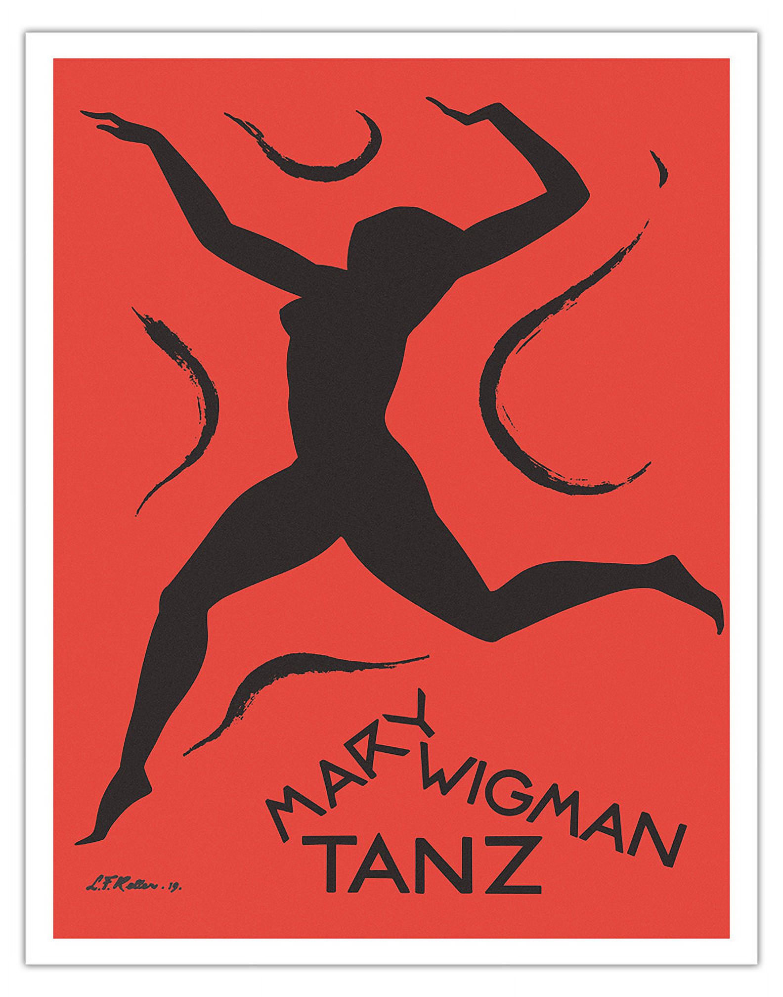 Mary Wigman Tanz - Modern Dance Pioneer - Vintage Dance Poster by L. F ...