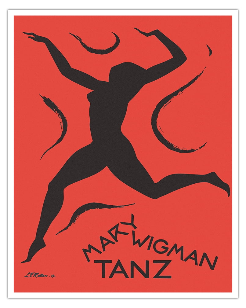 Mary Wigman Tanz - Modern Dance Pioneer - Vintage Dance Poster by L. F ...