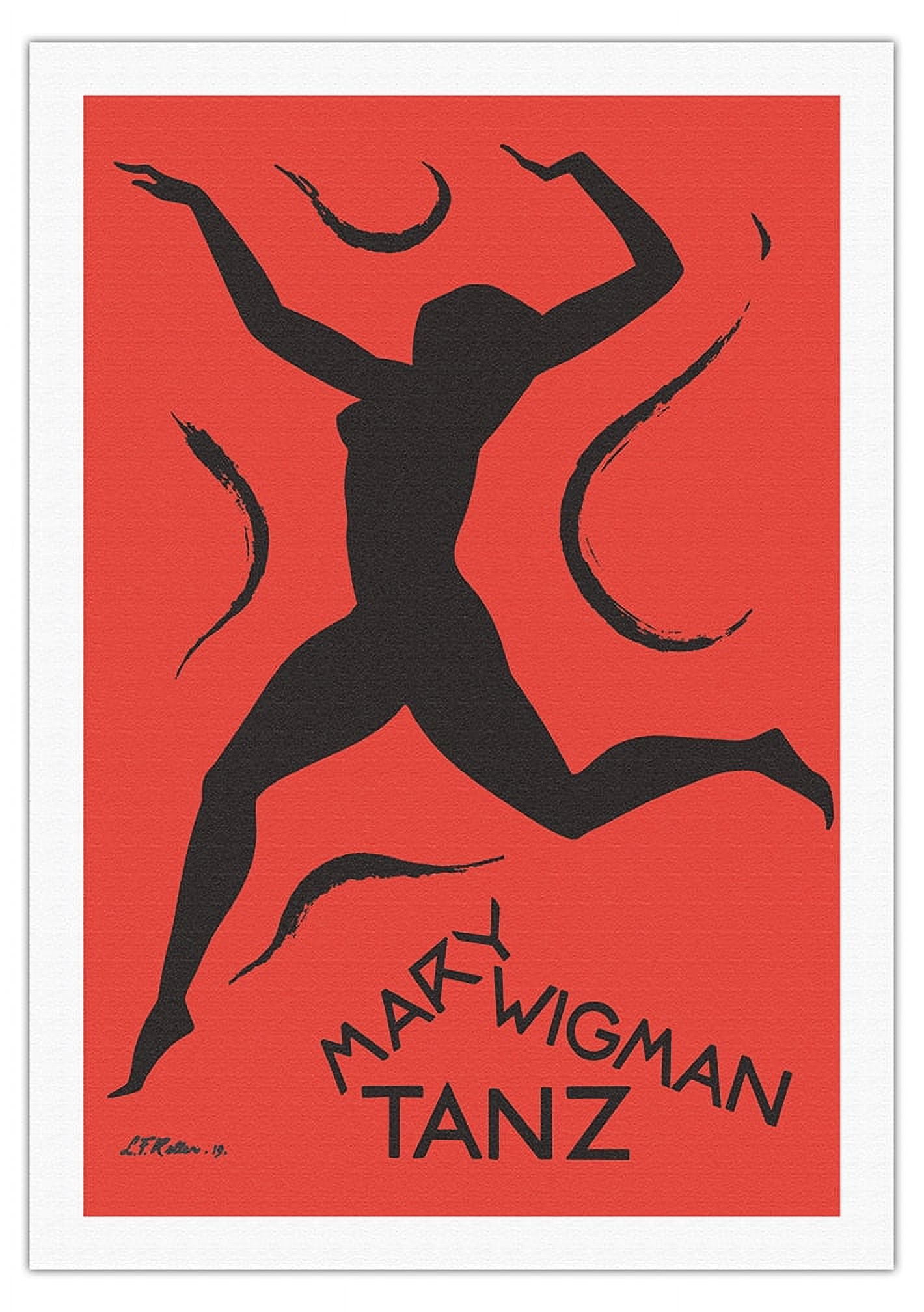 Mary Wigman Tanz - Modern Dance Pioneer - Vintage Dance Poster by L. F ...