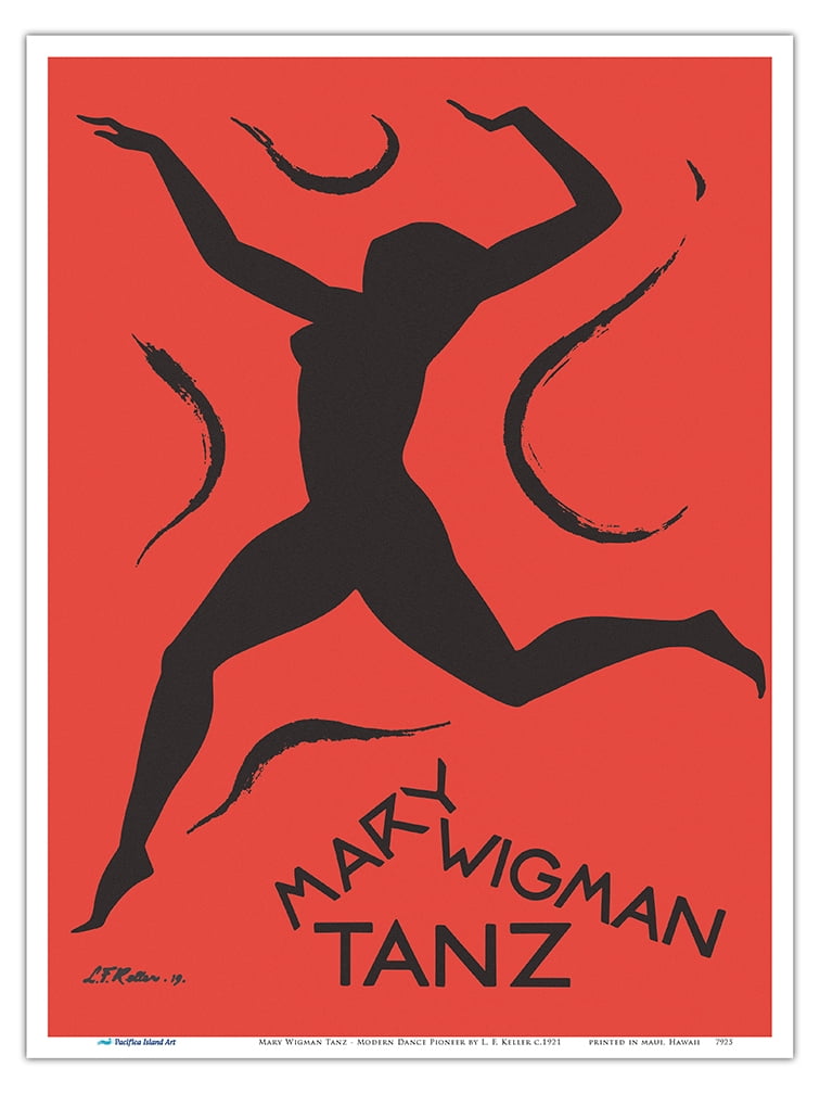 Mary Wigman Tanz - Modern Dance Pioneer - Vintage Dance Poster by L. F ...