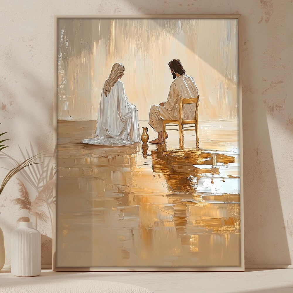 Mary With Alabaster Flask Wall Art Printable, Jesus Art, Bible Poster ...