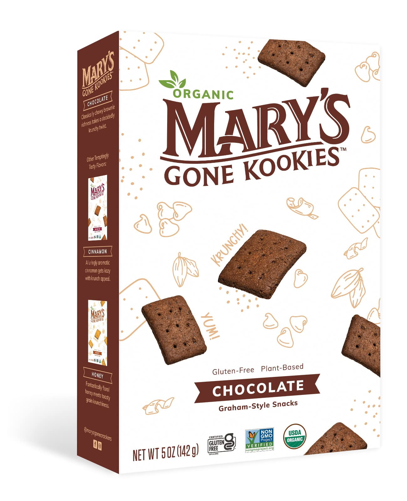 Mary's Gone Crackers Graham-Style CM31 Kookies, Gluten-Free, Plant ...