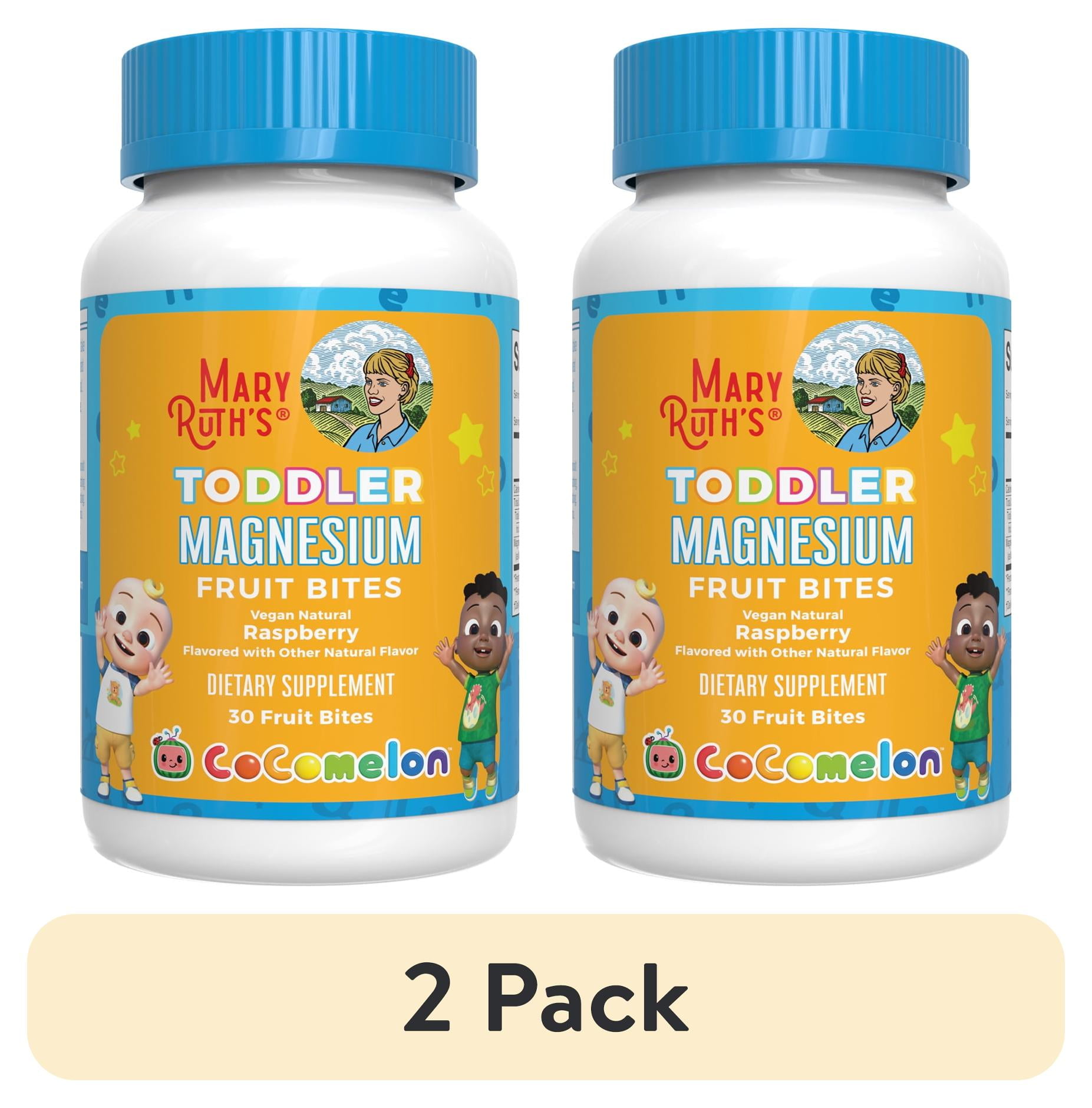 (2 pack) MaryRuth's CoComelon Toddler Magnesium Fruit Bites, Calcium ...