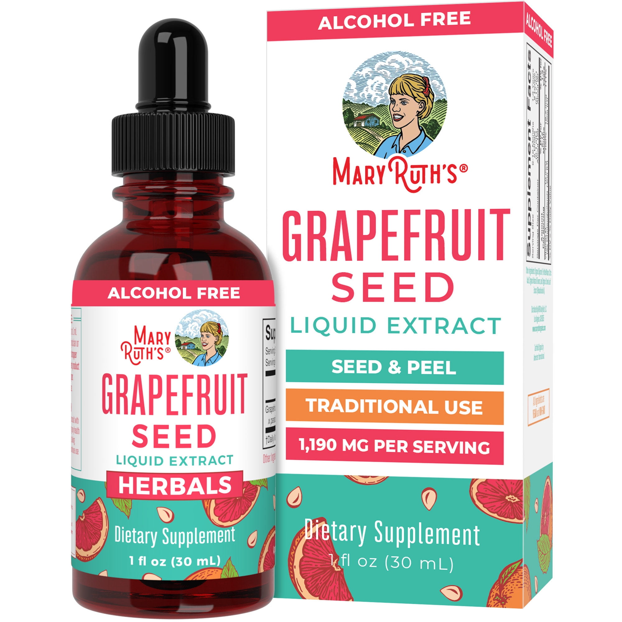 MaryRuth's Grapefruit Seed Liquid Drops Herbal Supplement Immune ...
