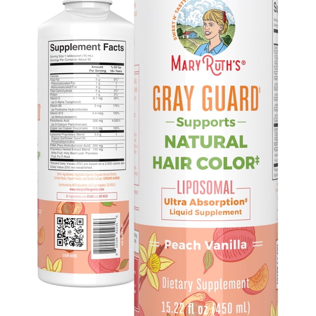 MaryRuth's Gray Guard Liposomal | Supports Natural Hair Color | With ...