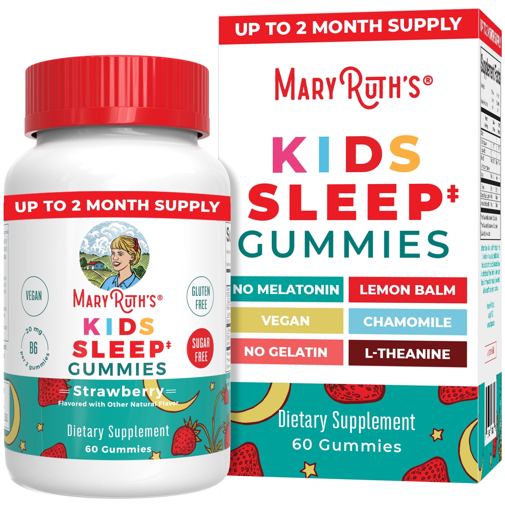 MaryRuth’s Kids Sleep Gummies | Vitamin B6, L-Theanine, Herbals | No ...