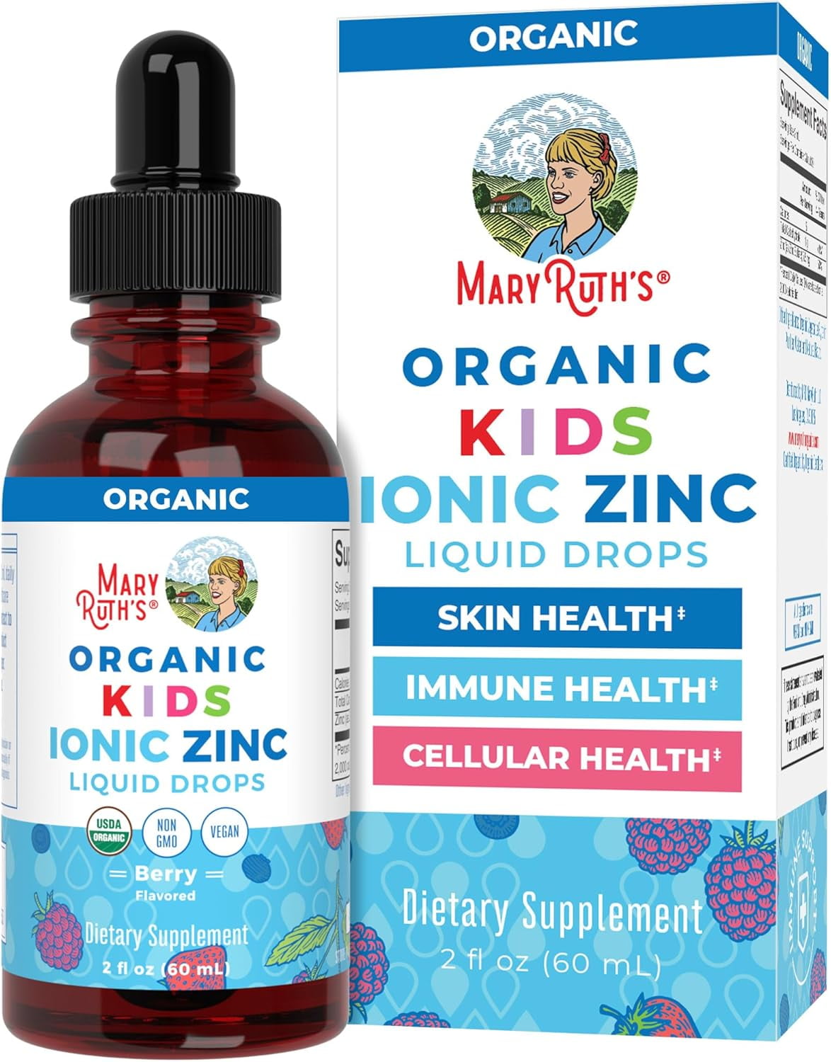 MaryRuth's Organic Zinc Supplement Drops For Kids, 4-13 Years, Vegan ...