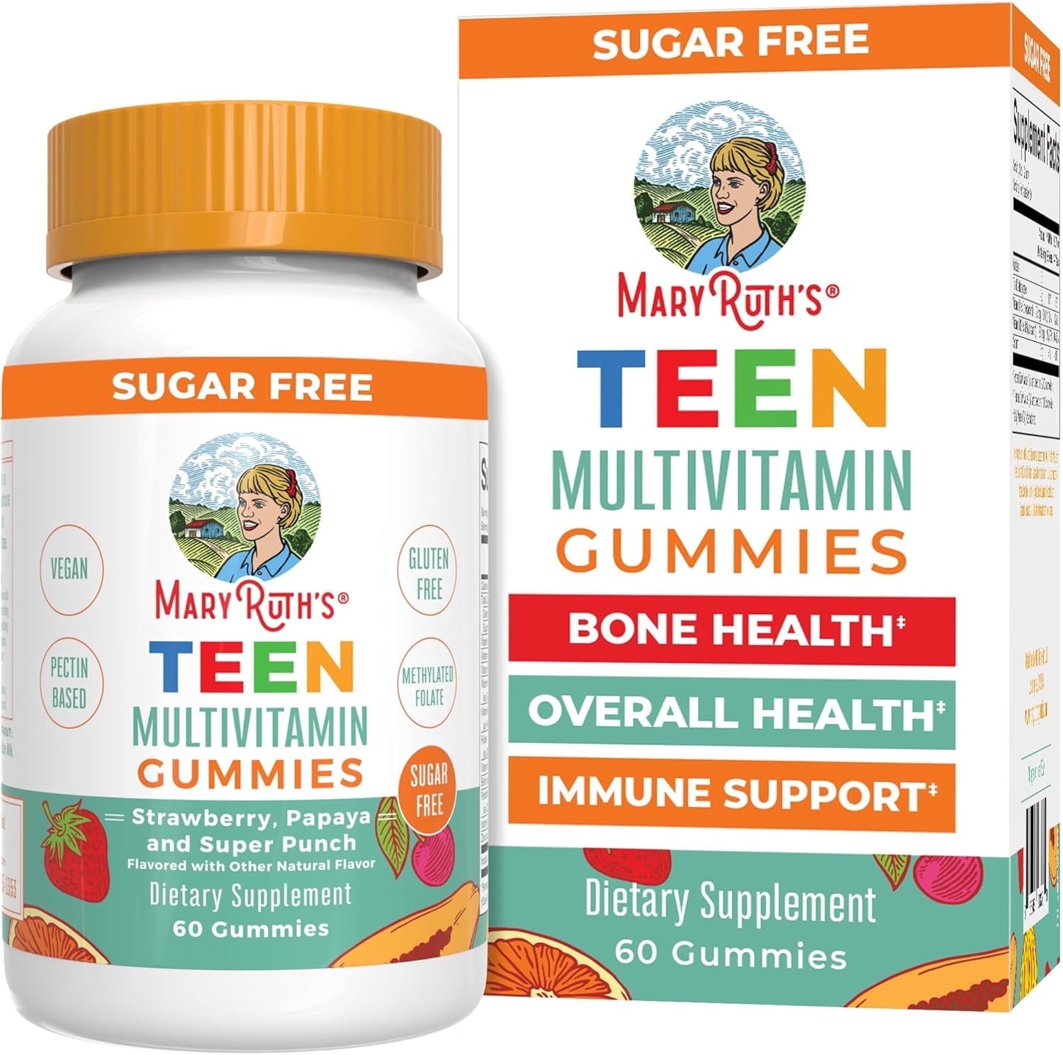MaryRuth Organics Teen Multivitamin Gummies with Vitamins C, D, E, B ...