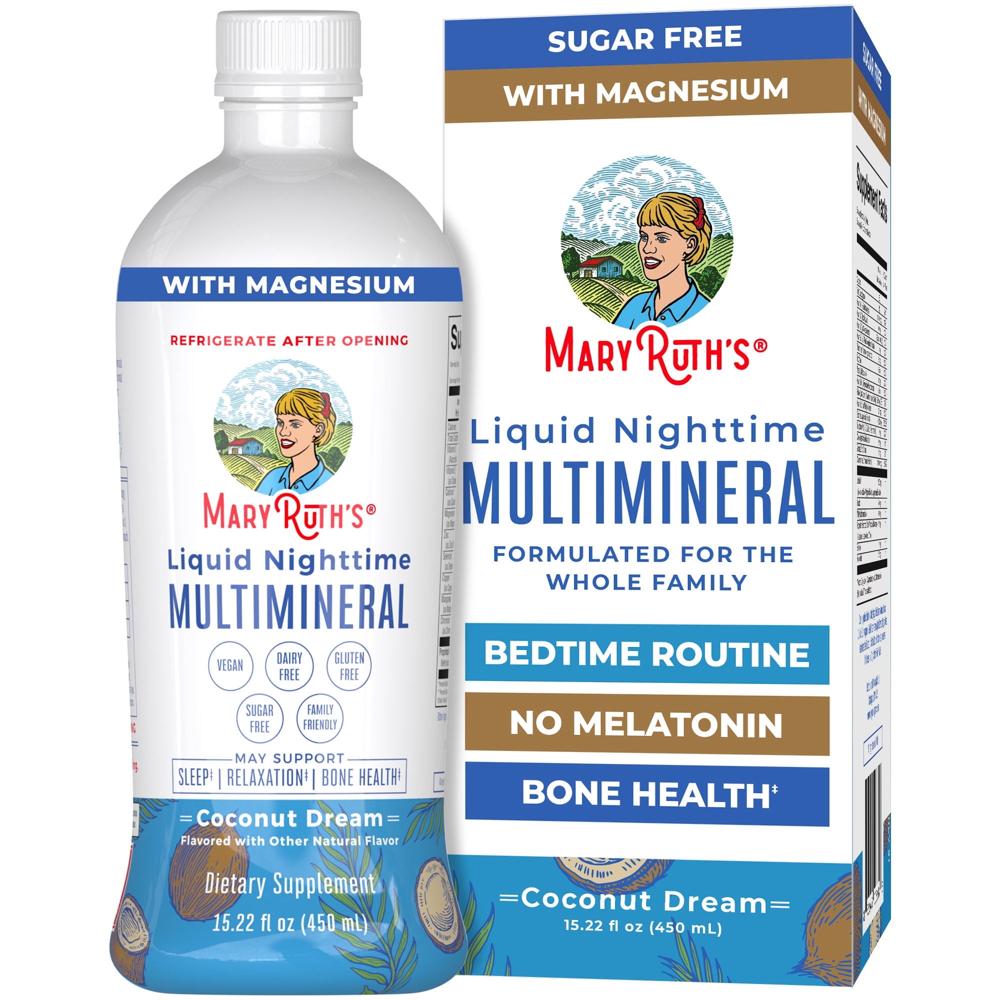 MaryRuth's Nighttime Liquid Multimineral Sleep Supplement Sugar Free ...