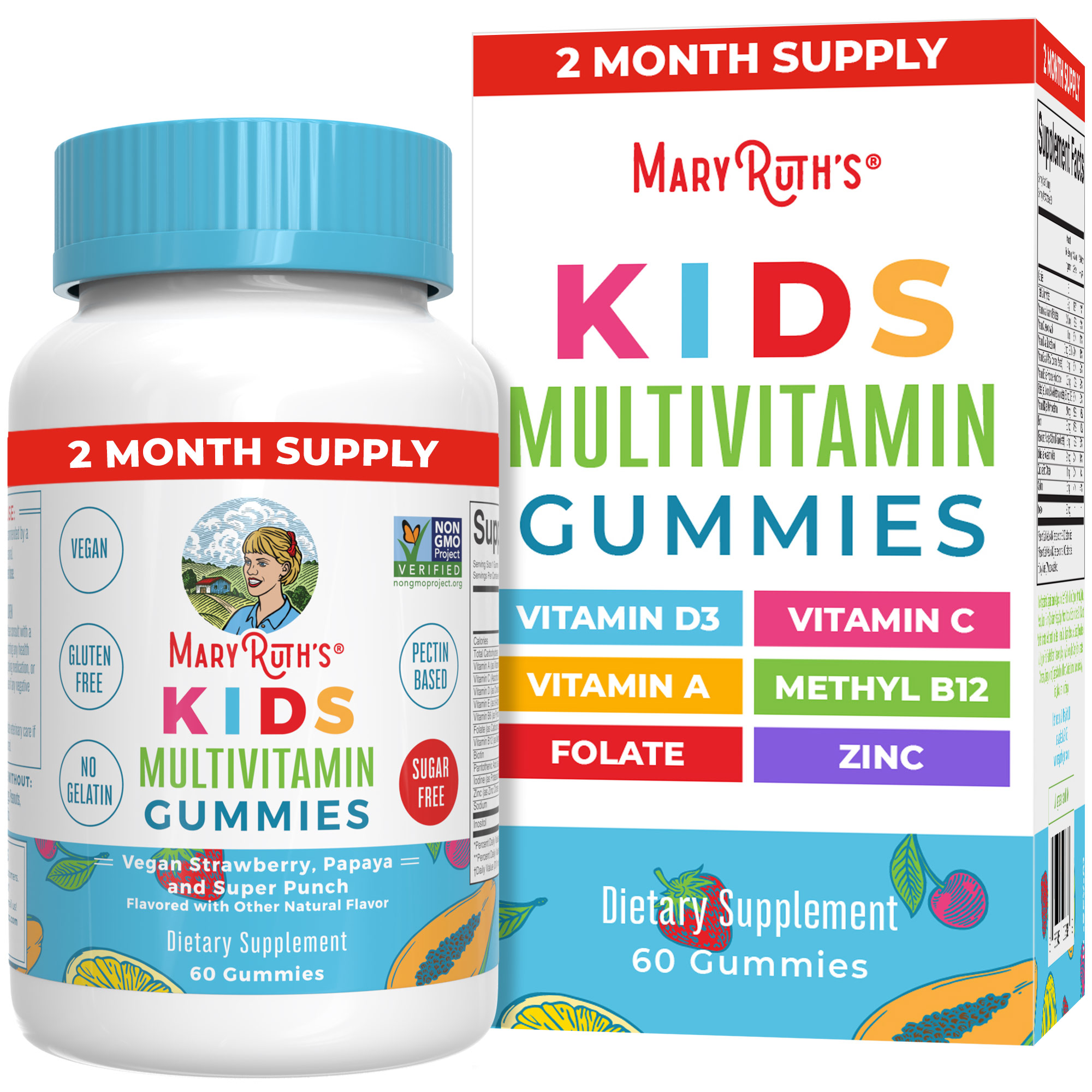 Vitamin Friends Iron Bear Vegetable Gummies, Strawberry, 60 Ct ...