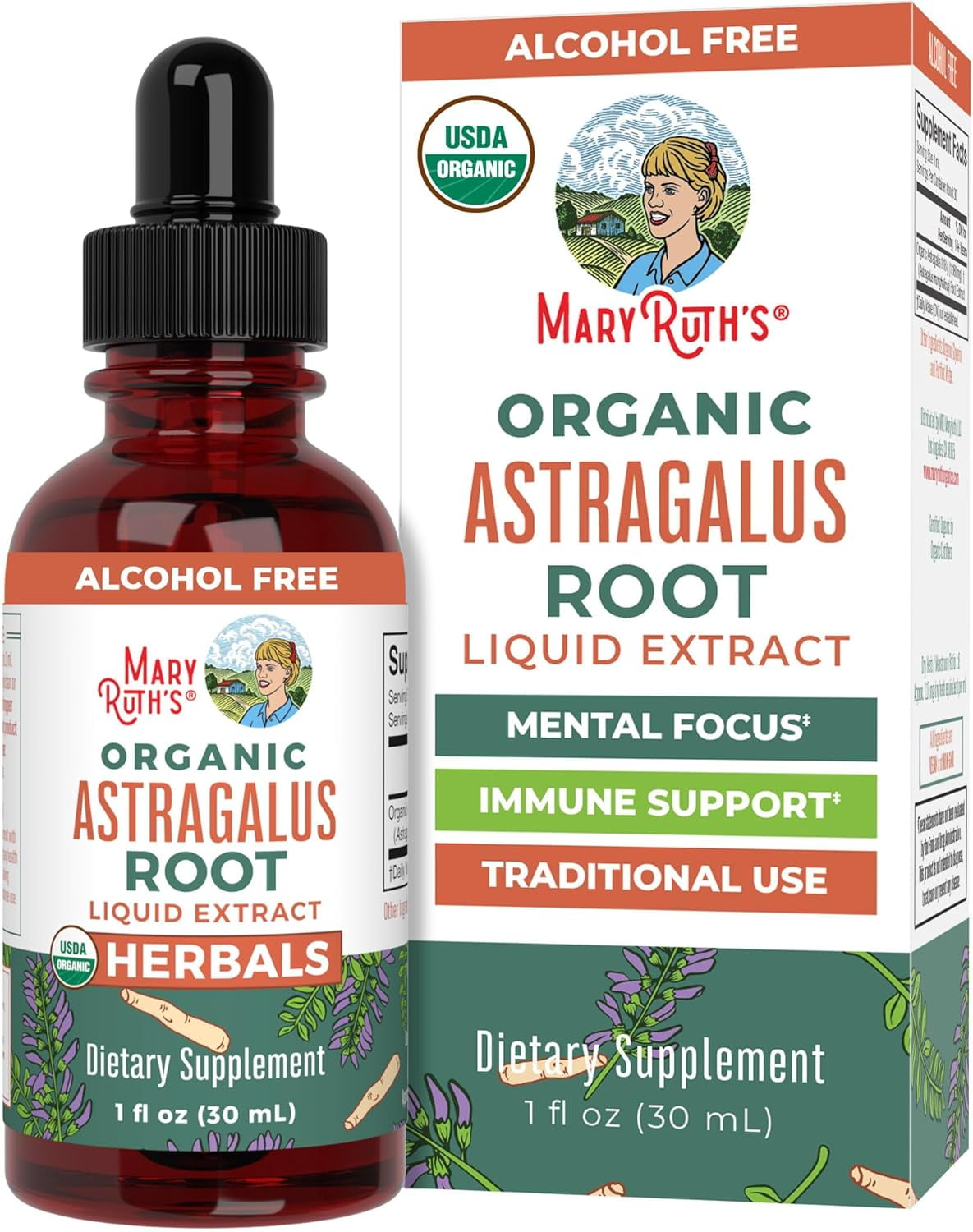 MaryRuth's Organic Astragalus Root Tincture | Immune & Cardiovascular ...