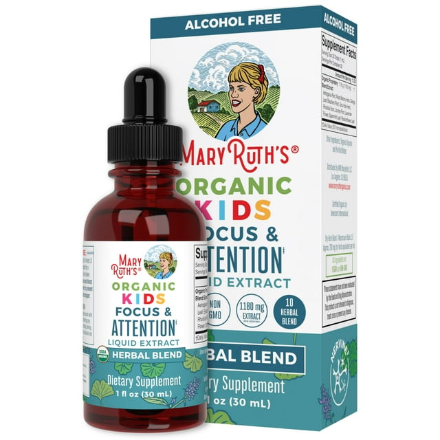 MaryRuth's | USDA Organic Nootropic Supplement for Kids | Focus ...