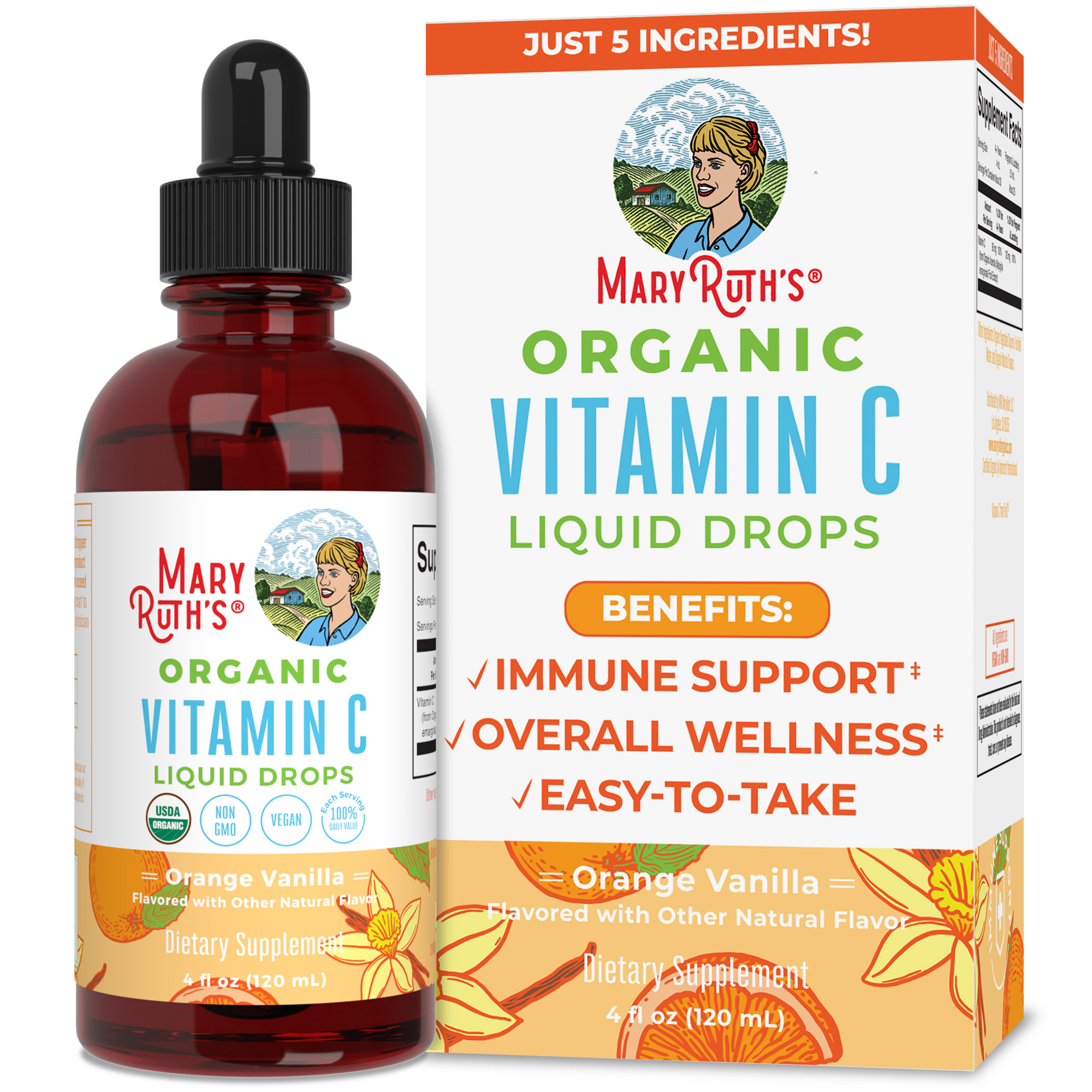 L A Naturals Liquid Vitamin C 500mg, 4 Oz - Walmart.com