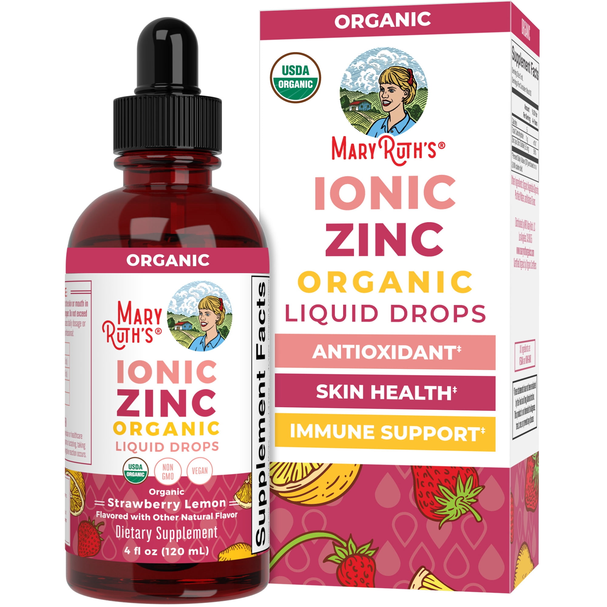 MaryRuth Organics Liquid Zinc Supplement for Immunity Support ...