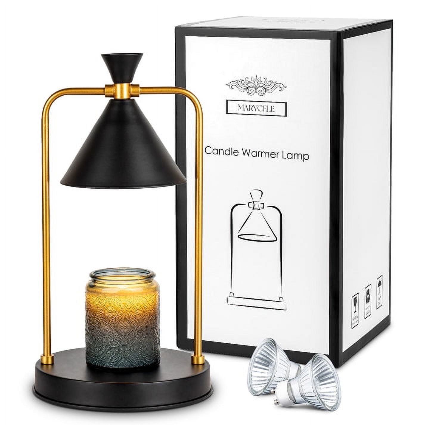 Marycele Electric Candle Warmer Lamp, Vintage Wax Melt Warmer, Dimmable ...