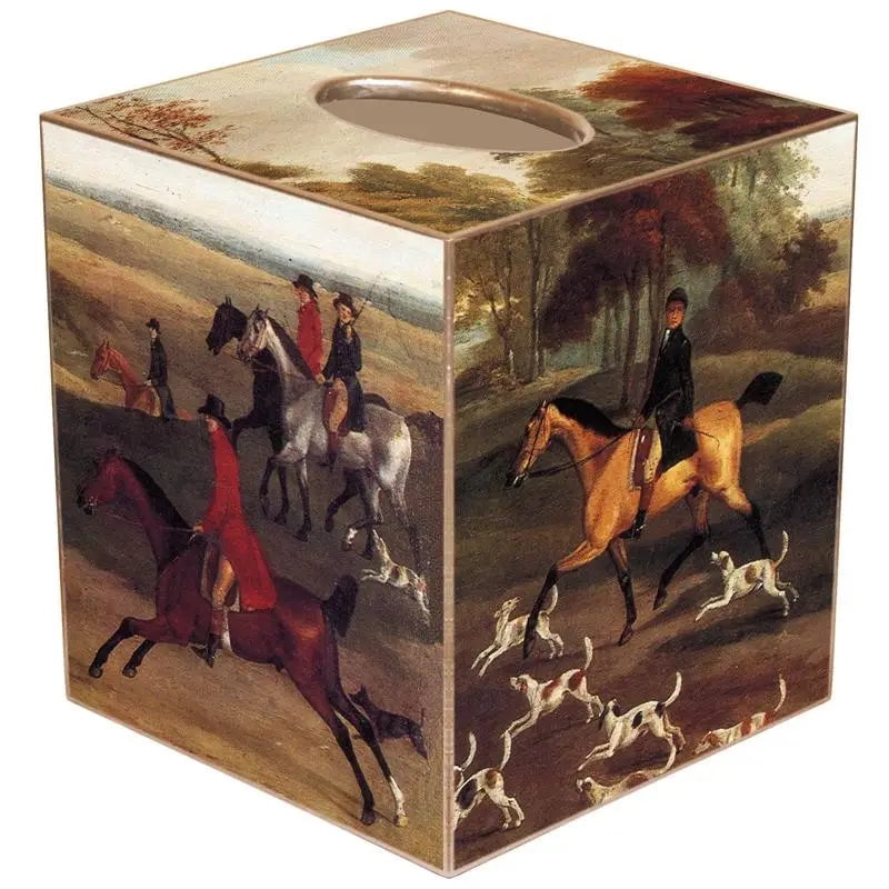 Marye-Kelley Fox Hunt Scene Tissue Box Cover - Walmart.com