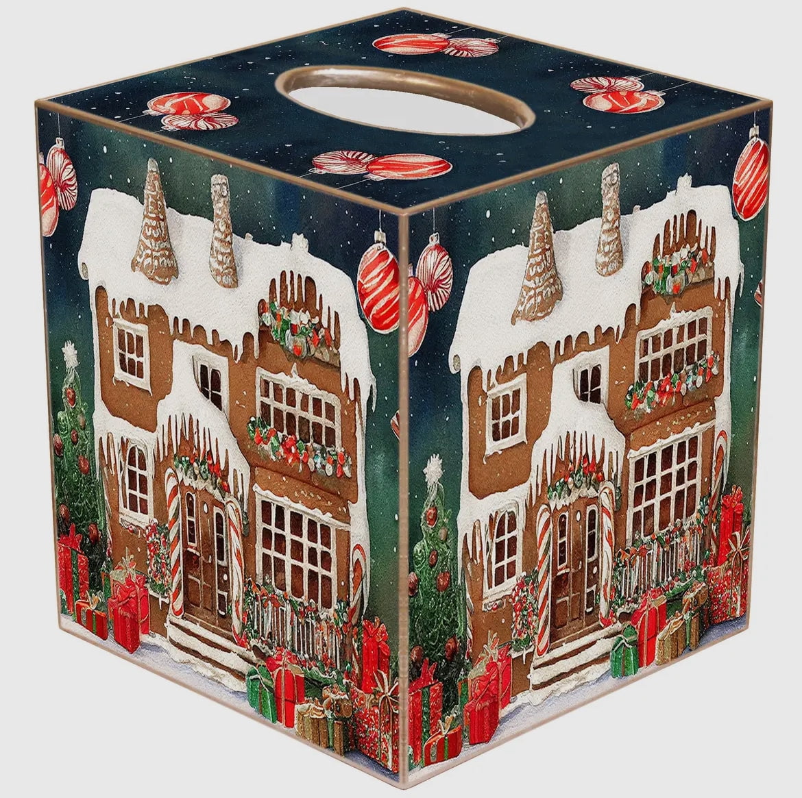 Marye-Kelley Gingerbread House With Tree Tissue Box Cover - Walmart.com