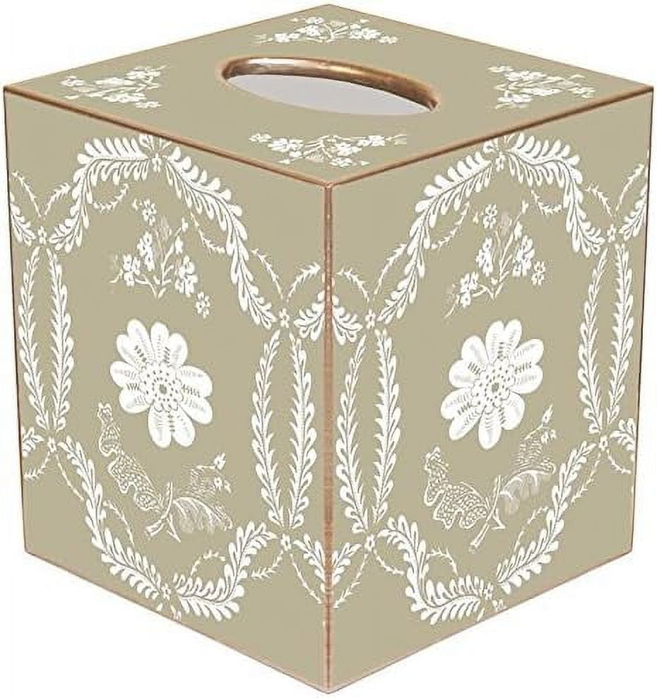 Marye-Kelley TB545 - Taupe Provencial Tissue Box Cover - Walmart.com