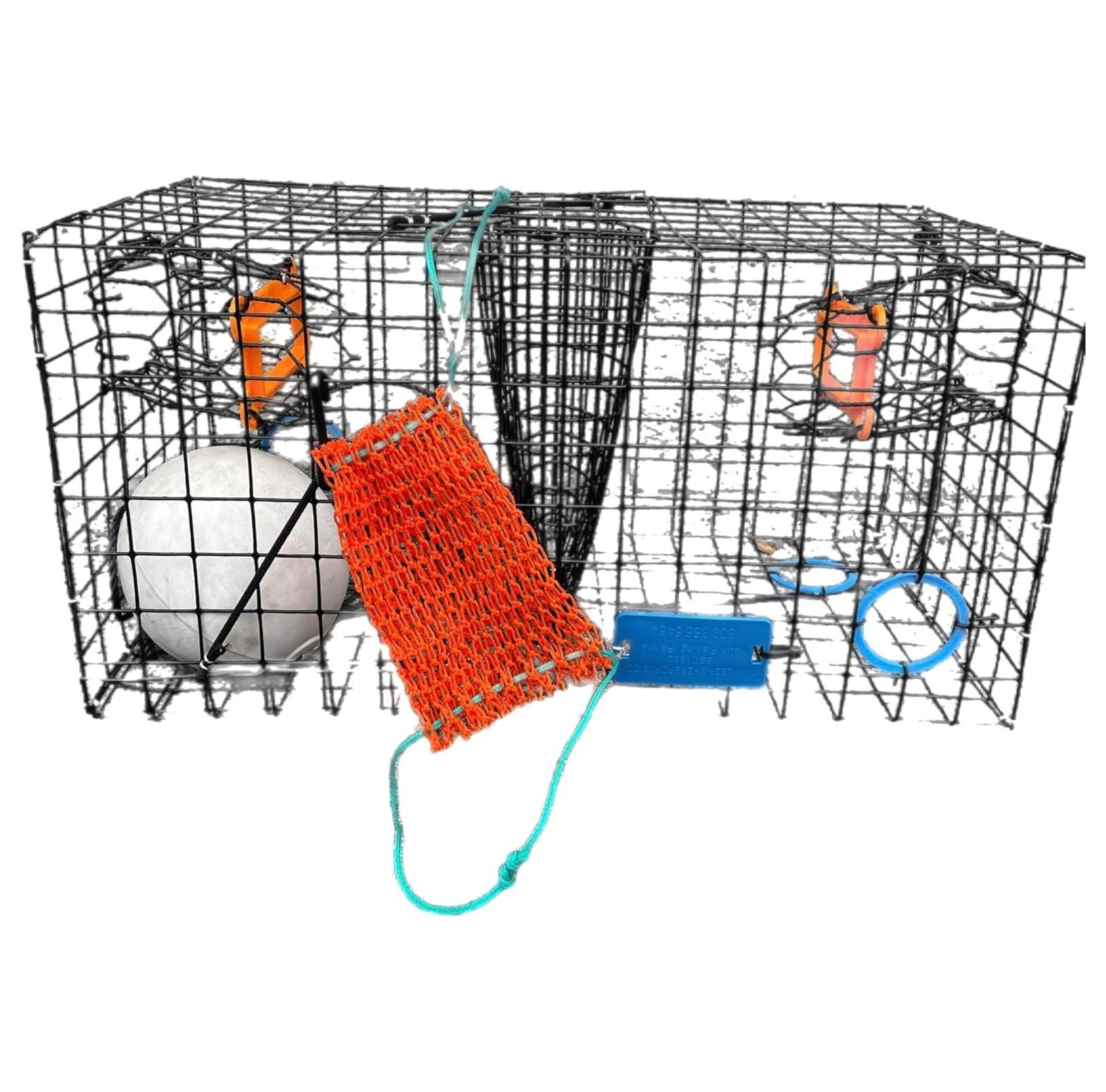 Maryland Blue Crab Heavy Duty Crab Trap, 24""X12""X12"" with Gauge and ...