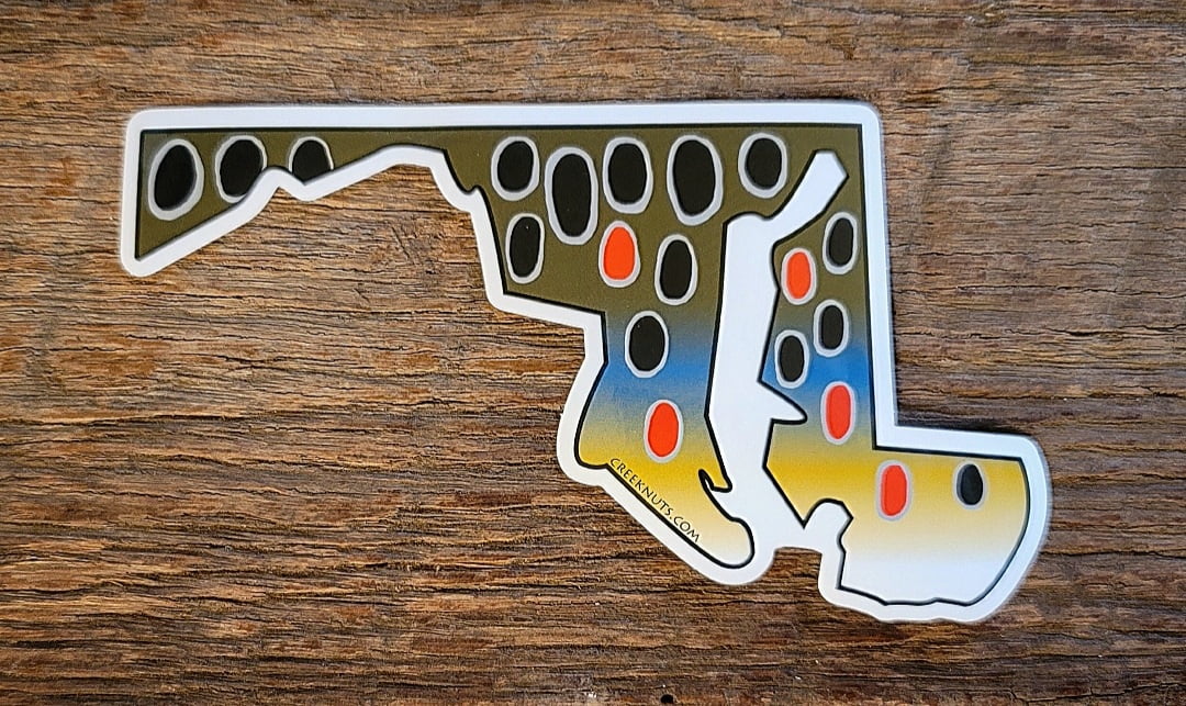 Maryland Brown Trout Skin Sticker Decal - Walmart.com