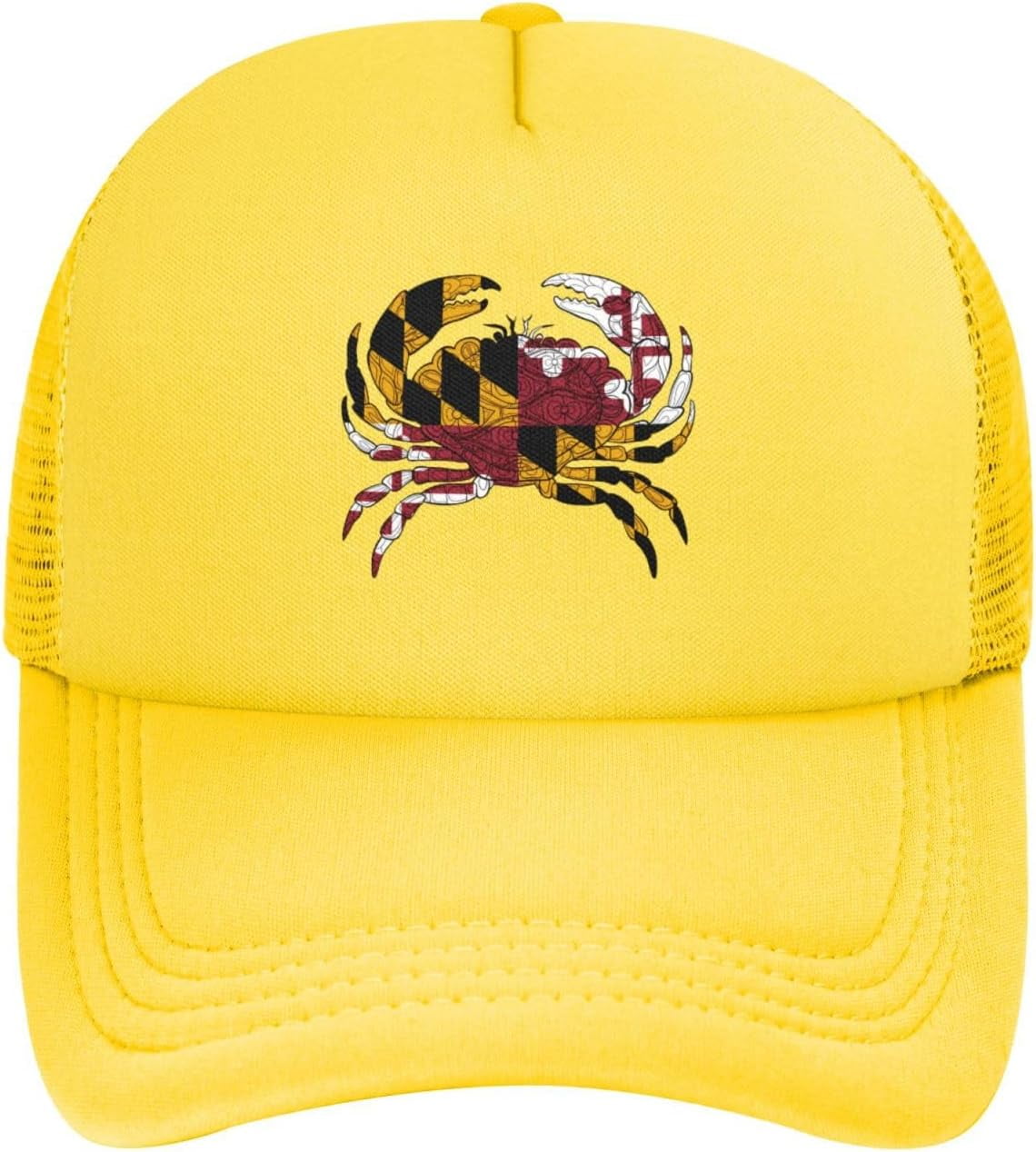 Maryland Chesapeake Bay Blue Crabs Trucker Hat High Crown Mesh Back ...