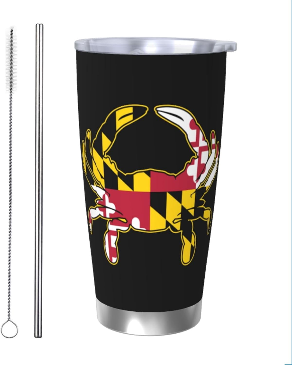 Maryland Flag Crab Insulated Tumblers Stainless Steel Spill Prevention ...