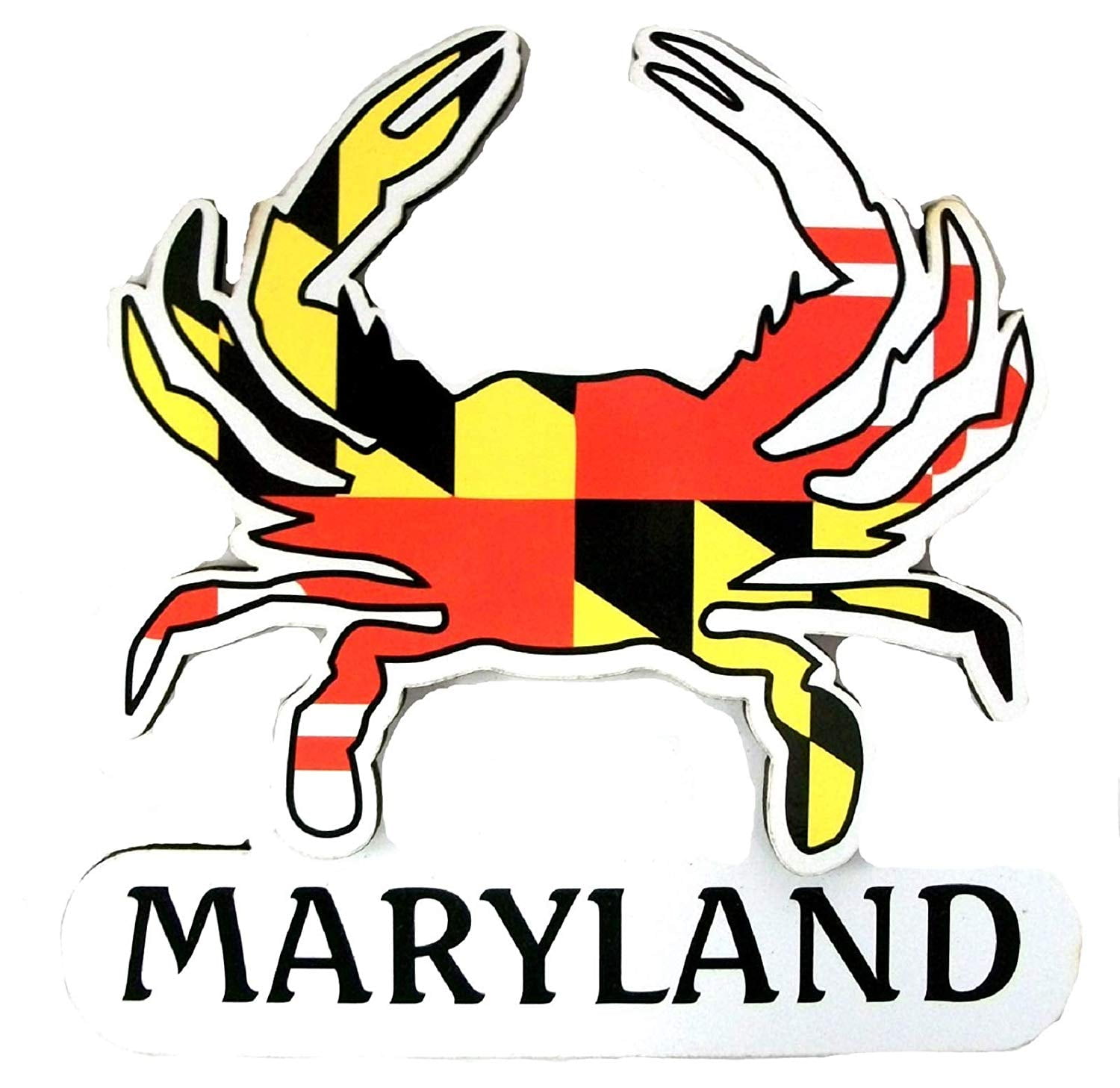 Maryland Flag Crab Shaped Artwood Fridge Magnet - Walmart.com