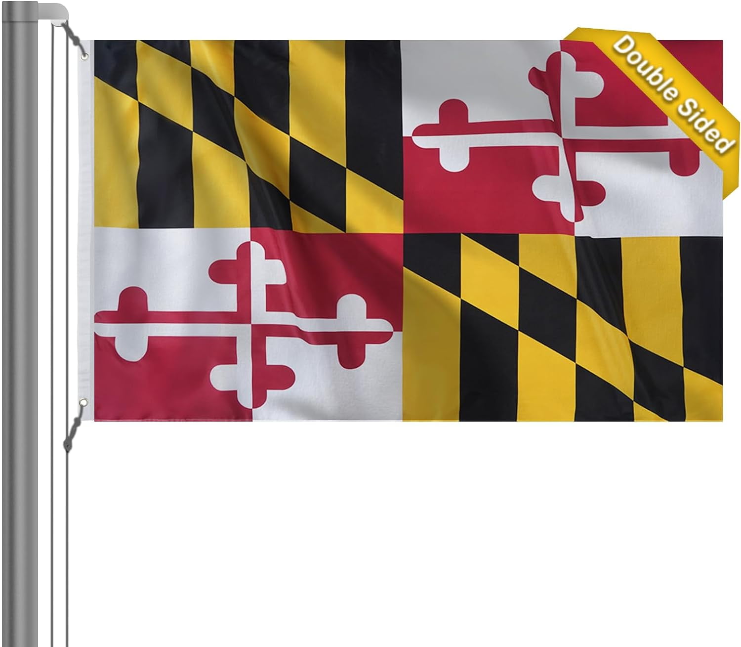 Maryland Flag, Double Sided State of Maryland Flags, Heavy Duty Vivid ...