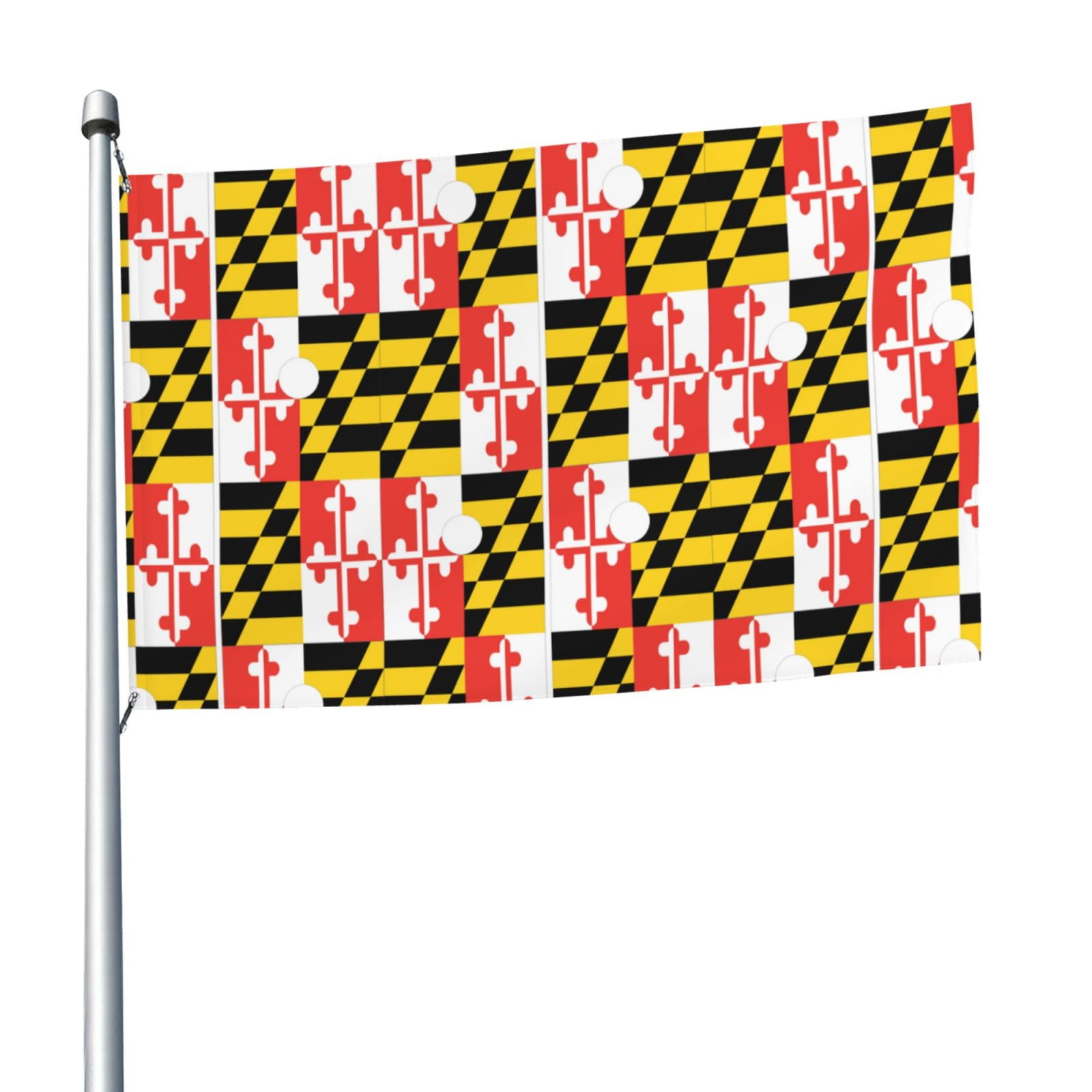 Maryland Flag Flag 5x8 Ft Print Vivid Color Outdoors Indoors Light ...