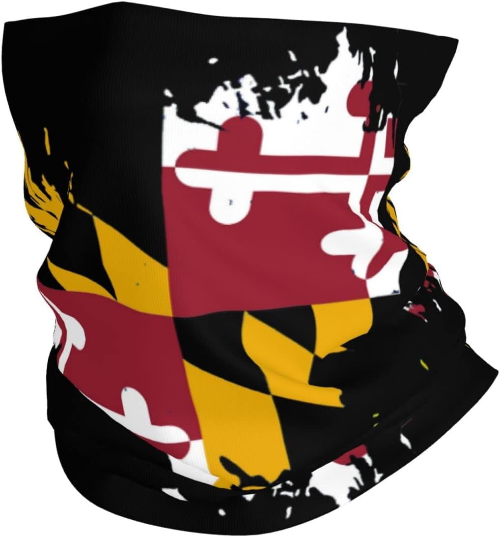 Maryland Flag Neck Gaiter Face Mask, Sun Dust Protection Neck Wraps ...
