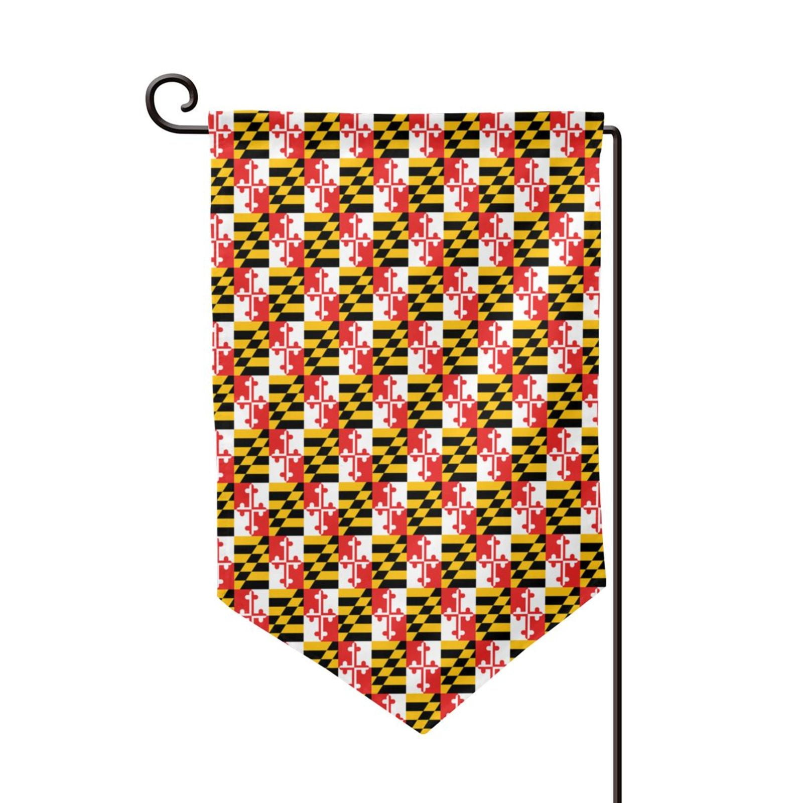 Maryland Flag Pattern Garden Flag Vertical Double Sided Yard Outdoor ...