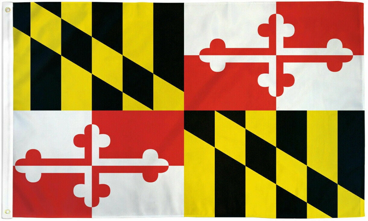 Maryland Flag Polyester 3x5 FT banner - Walmart.com