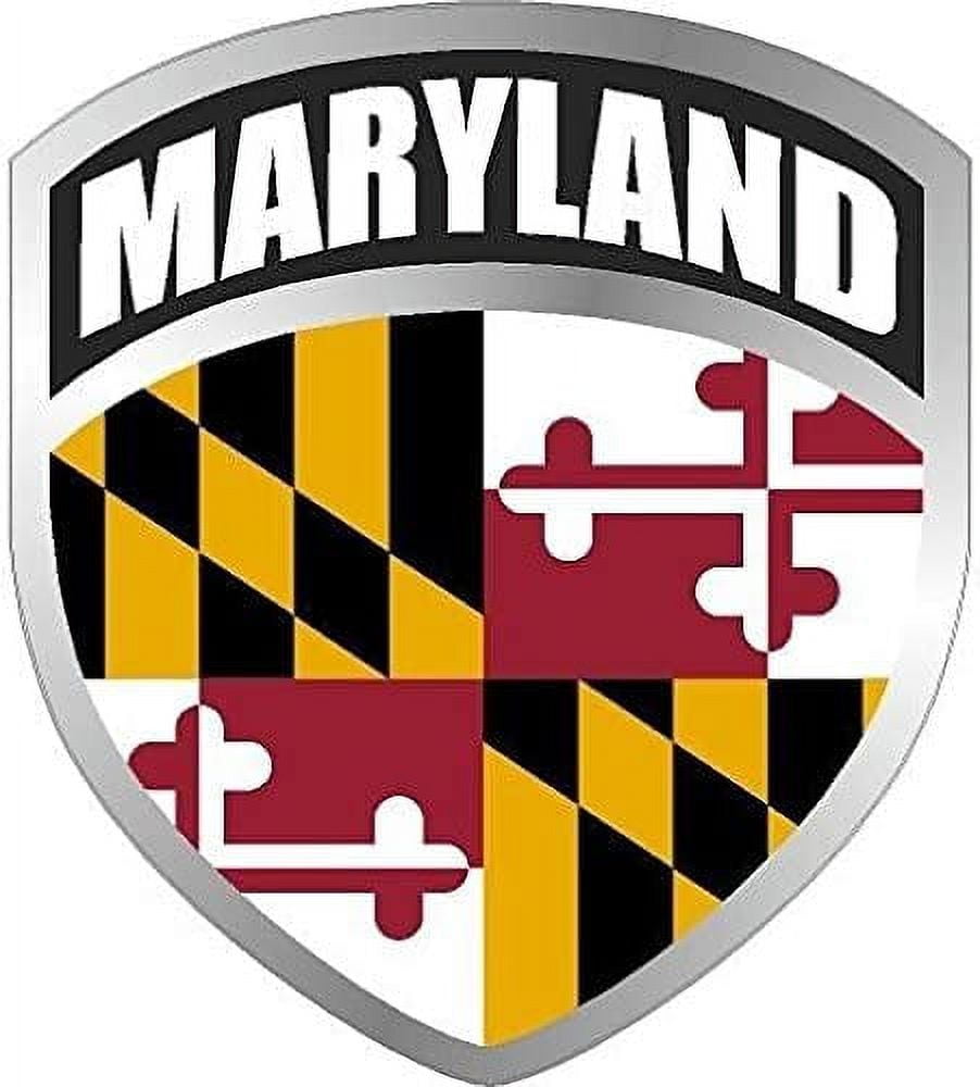 Maryland MD Shield Decal Badge Car 3M Reflective sticker - Walmart.com