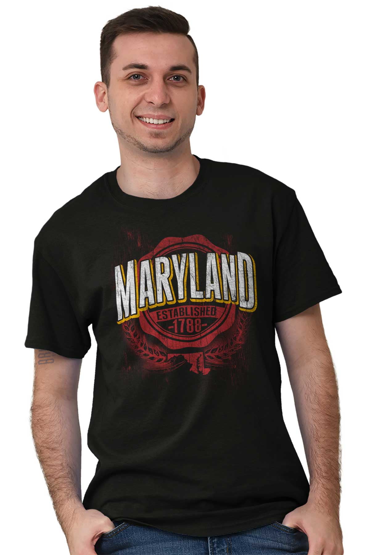 Maryland MD Student Campus Pride Men's Graphic T Shirt Tees Brisco ...