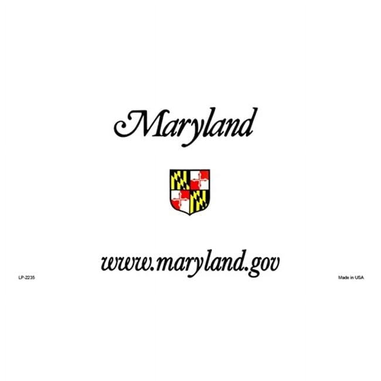 LP-2235 Maryland State Background Blanks Flat- Automotive License ...