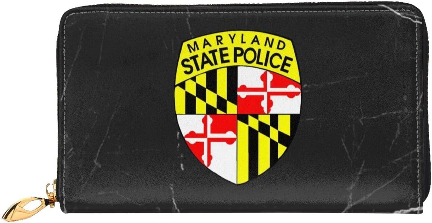 Maryland State Police Wallet Card Bag Leather Wallet - Walmart.com