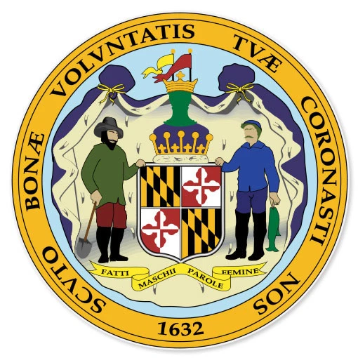 Maryland State Seal Sticker Phone Decal Water Bottle Stickers Car ...