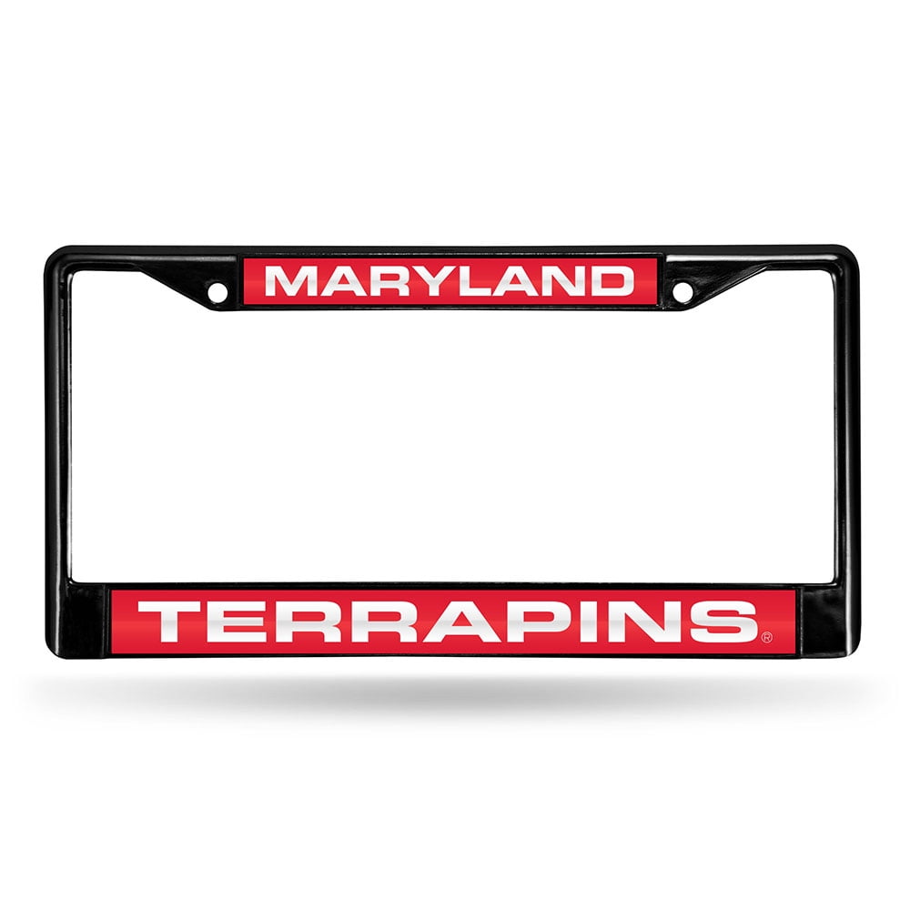 Maryland Terrapins Black Metal Laser Cut License Plate Frame - Walmart.com