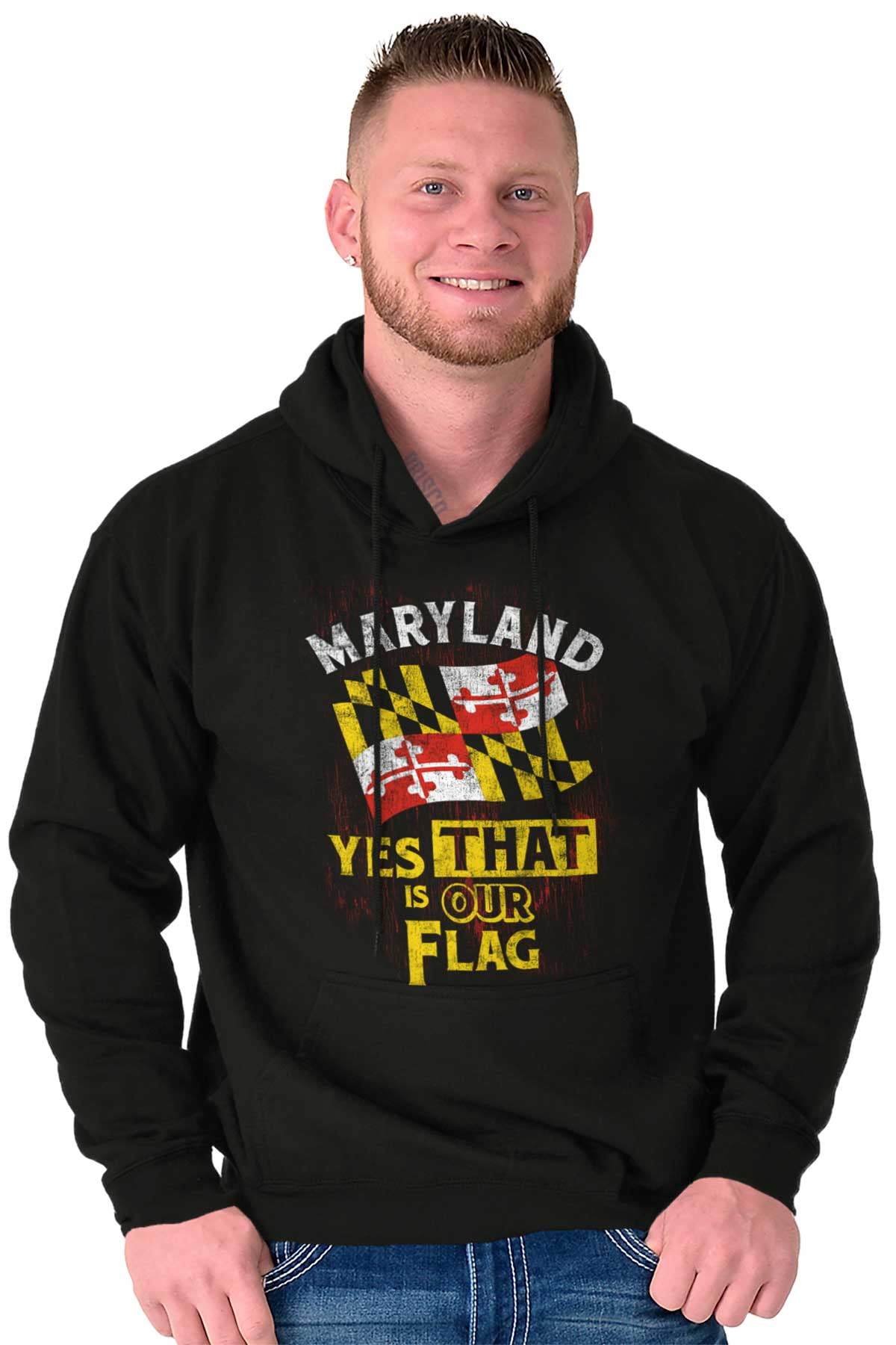 Maryland Yes That's Our Flag MD Pride Hoodie Sweatshirt Women Men ...